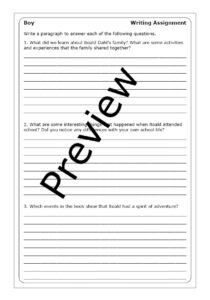 Roald Dahl "Boy: Tales of Childhood" worksheets | Made By Teachers