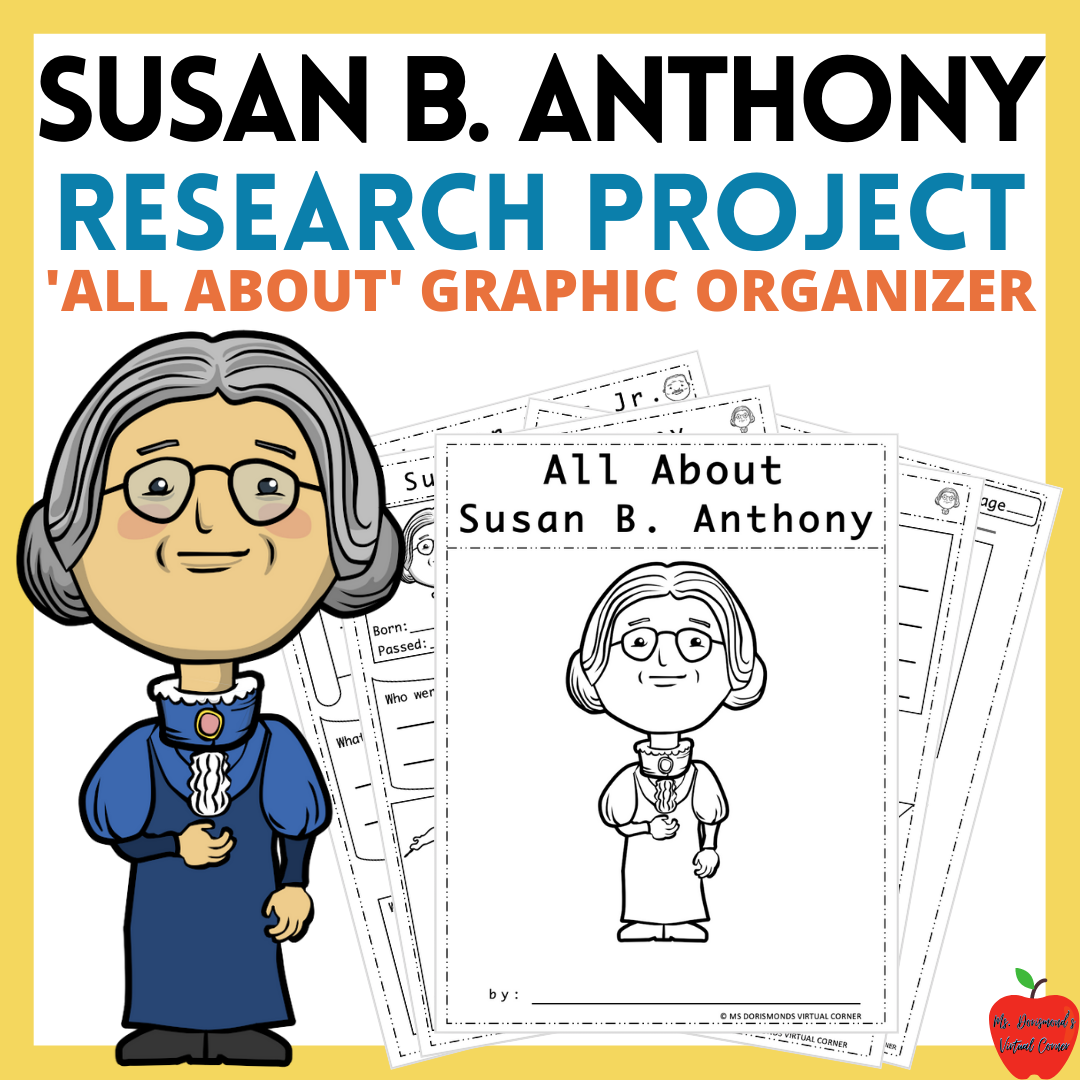 Susan B. Anthony All-About Research Project Graphic Organizer ...