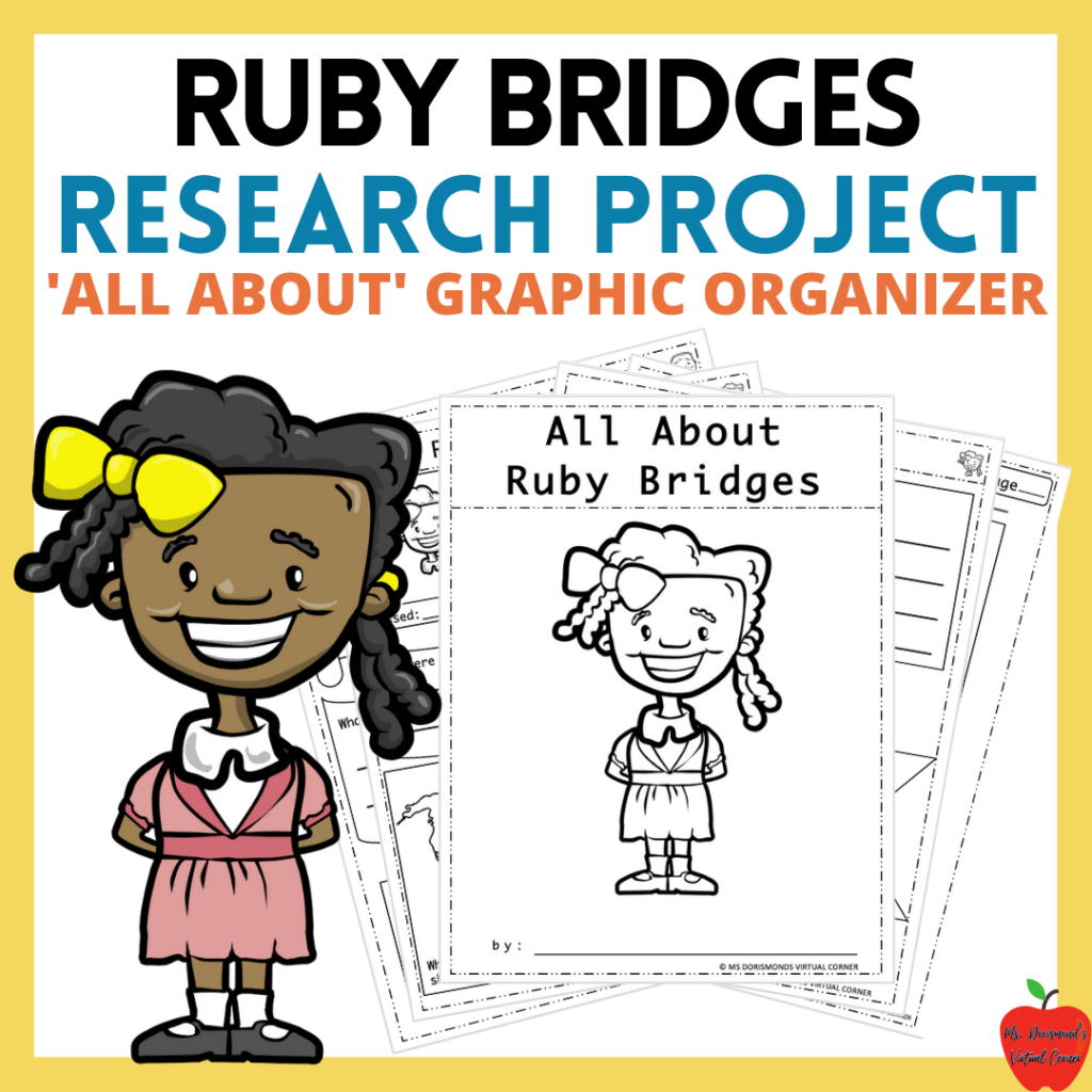 Ruby Bridges All-About Research Project Graphic Organizer | Biography ...