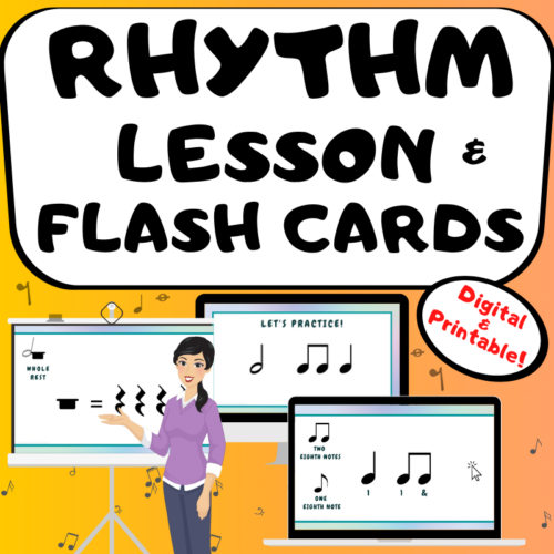 RHYTHM LESSON and FLASHCARDS for upper elementary and middle school ...