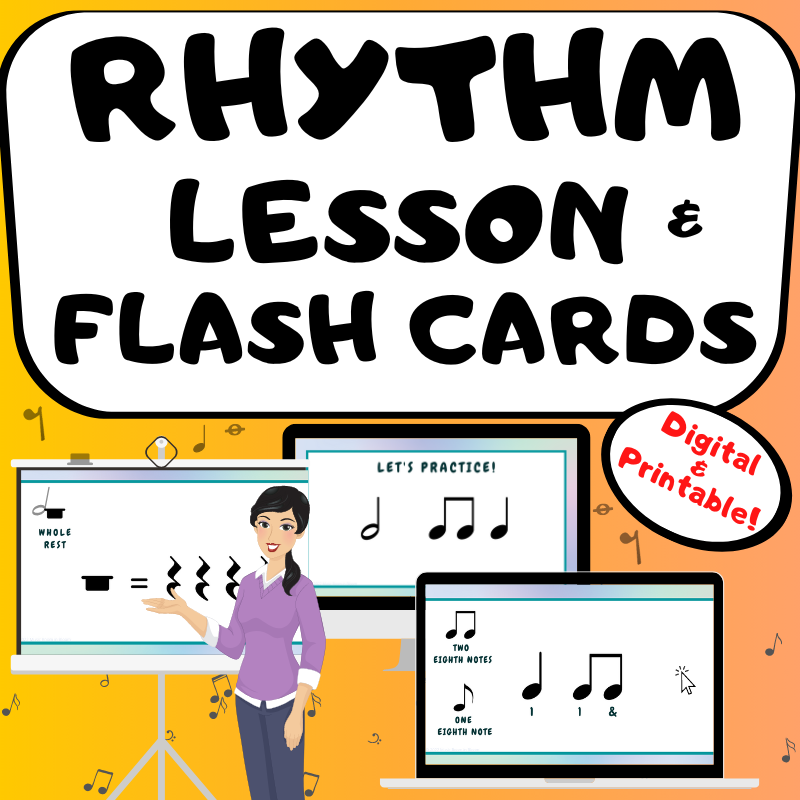 RHYTHM LESSON and FLASHCARDS for upper elementary and middle school ...