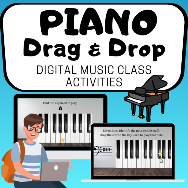 PIANO DRAG AND DROP ACTIVITIES for Music Classes and Private Studios ...