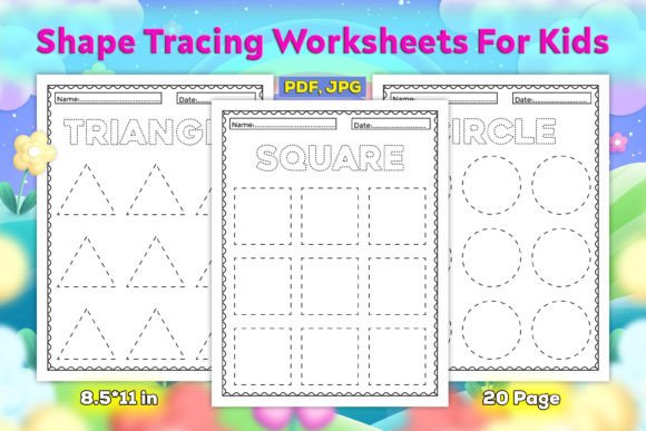 Shapes Tracing Worksheets for Kids | Made By Teachers