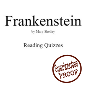 Reading Quizzes for ALL CHAPTERS of Mary Shelley's FRANKENSTEIN | Made ...