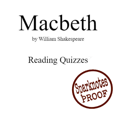 Reading Quizzes for the ENTIRE PLAY: Shakespeare's MACBETH | Made By ...
