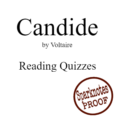 Reading Quizzes for ALL CHAPTERS of Voltaire's CANDIDE | Made By Teachers