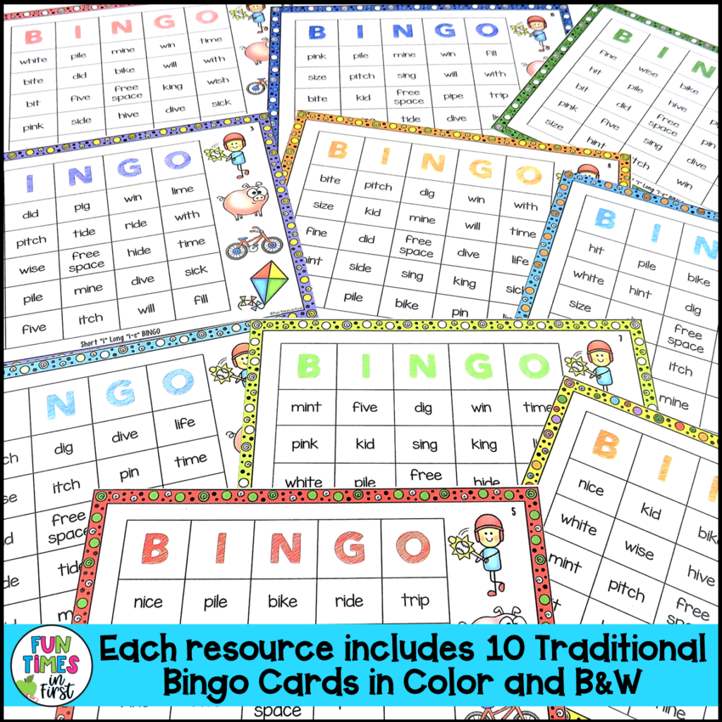 Phonics Bingo Bundle | CVC Blends Digraphs and CVCe Words | No Prep ...