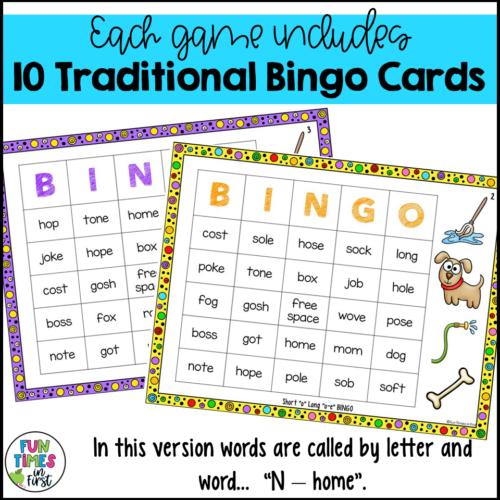 Phonics Bingo Bundle | CVC Blends Digraphs and CVCe Words | No Prep ...