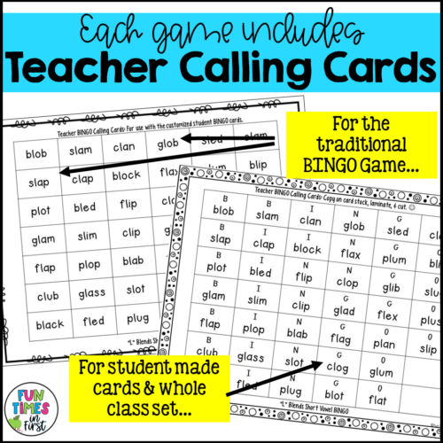 Blends and Digraphs Short Vowels BINGO Bundle | No Prep Phonics Games ...