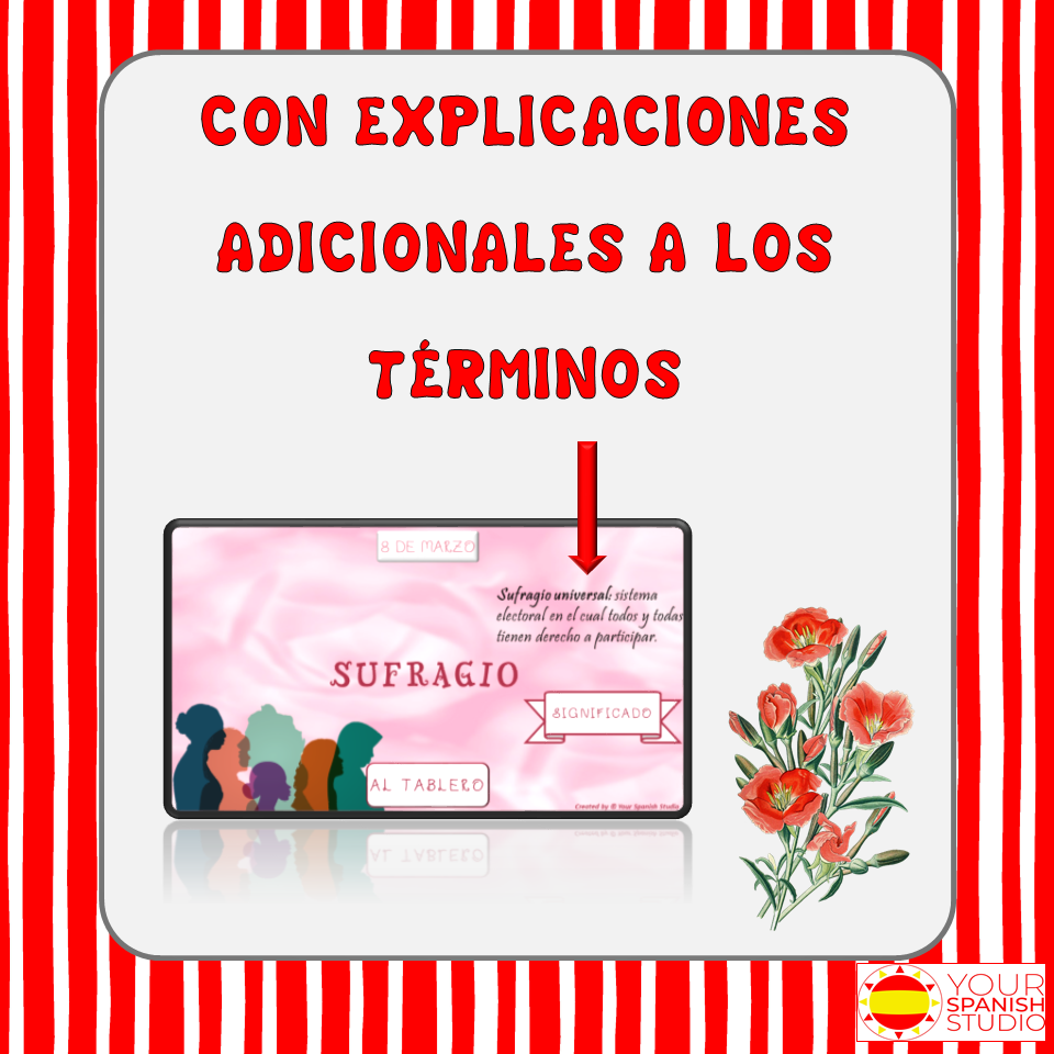 Advanced Spanish feminist vocabulary no prep digital Reto 20 términos ...