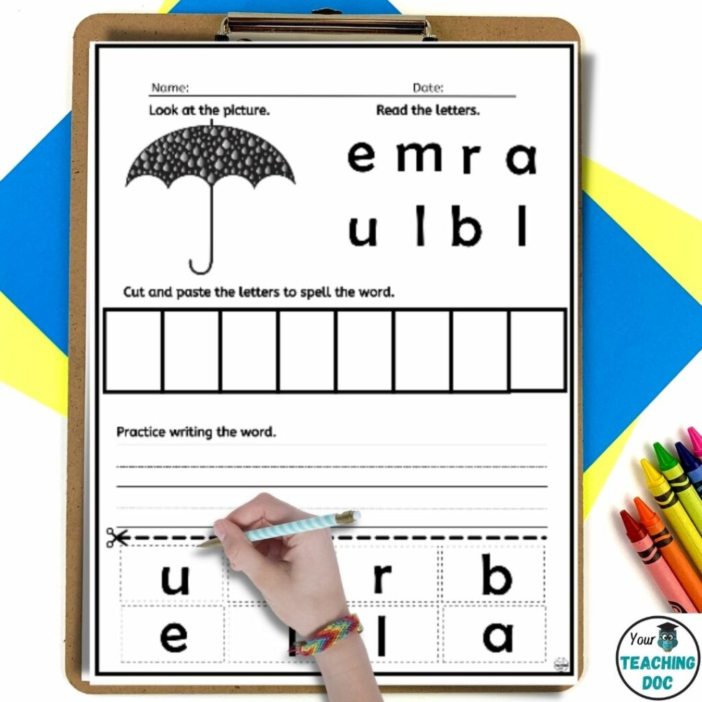 Spring Functional Vocabulary / Sight Word Life Skills Worksheets w/Task ...
