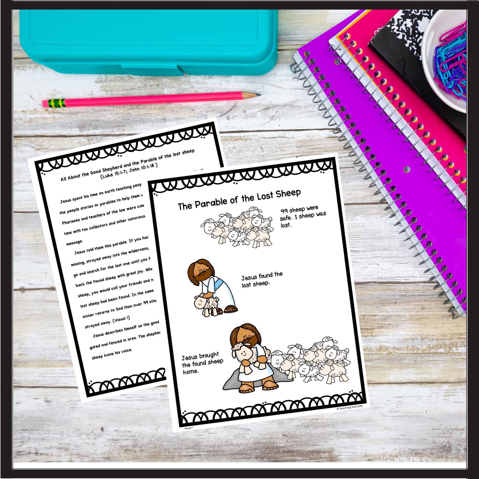 Parable of the Lost Sheep-Good Shepherd Bible Lesson & Activities for ...