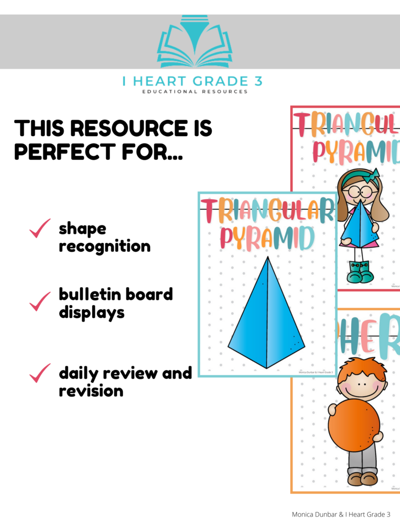 Solids Posters and Memory Game | Made By Teachers