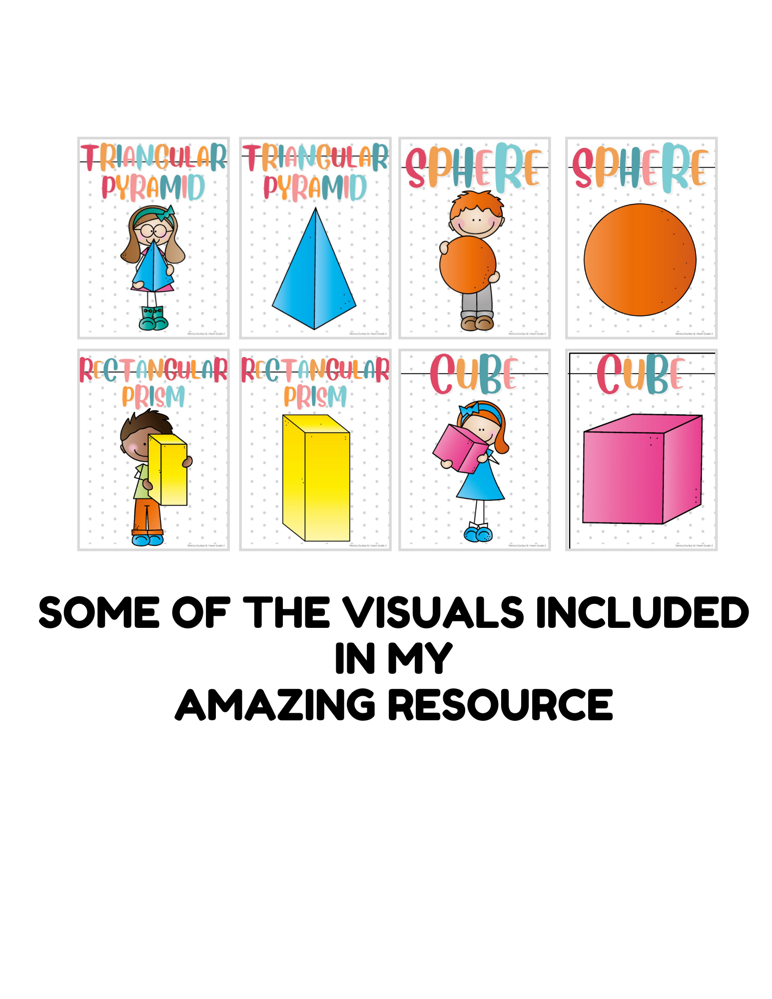 Solids Posters and Memory Game | Made By Teachers