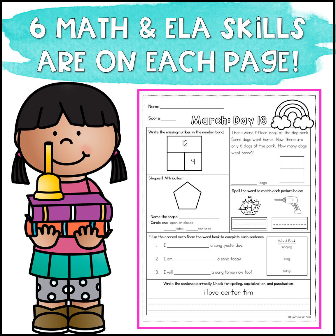 March Morning Work First Grade - Printable and Digital No Prep Morning ...