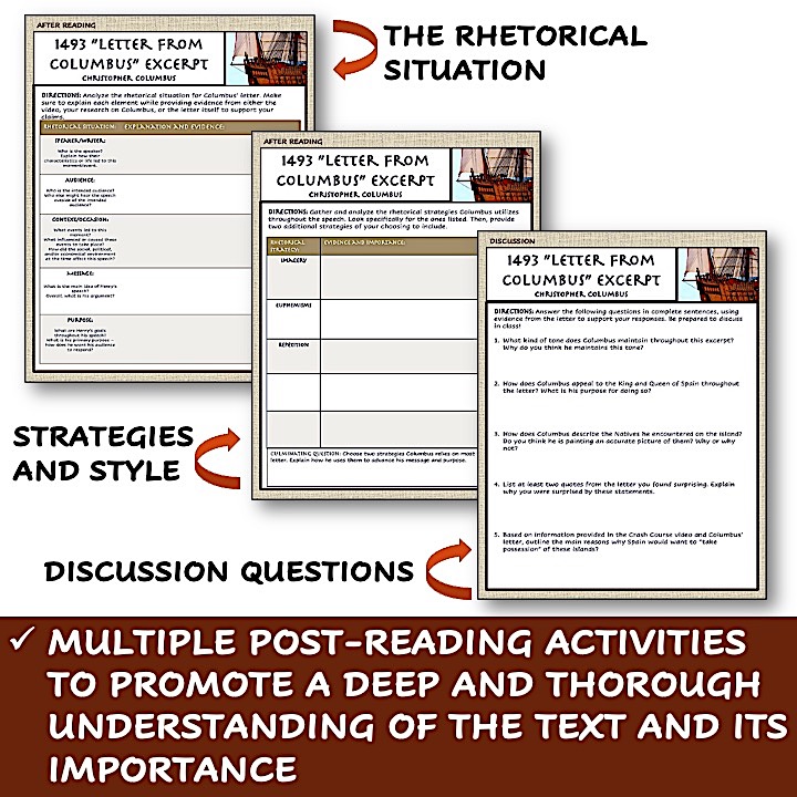 A Letter from Columbus - AP Language and Composition Rhetorical ...