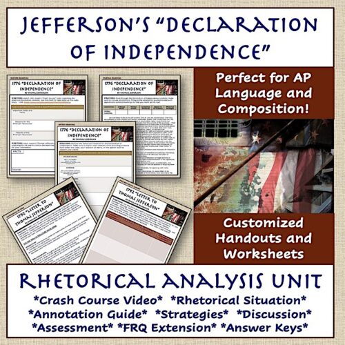 Declaration of Independence - AP Language & Composition Rhetorical ...