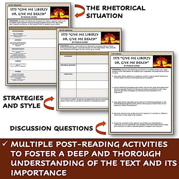 Patrick Henry Liberty or Death AP Language & Composition Rhetorical ...