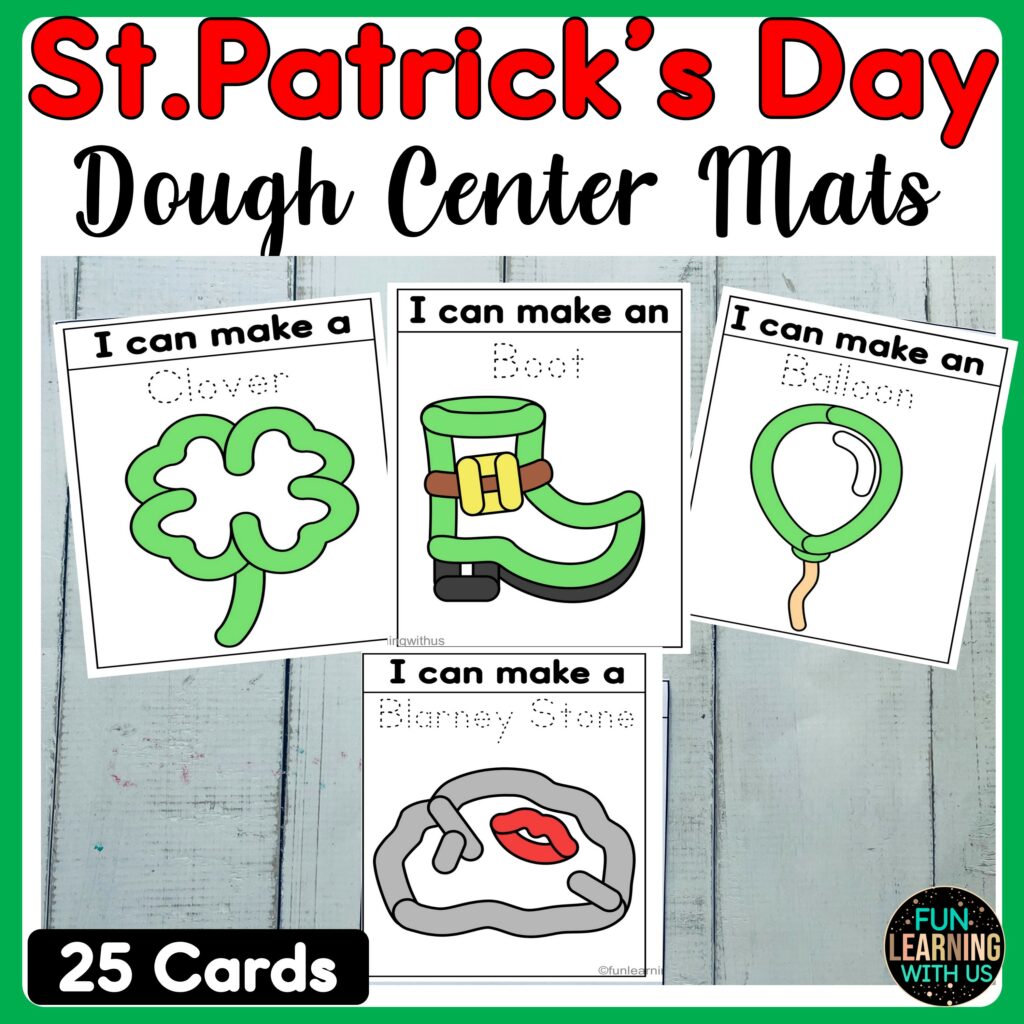 St Patricks Day Fine Motor Skill Dough Center Mats | Made By Teachers