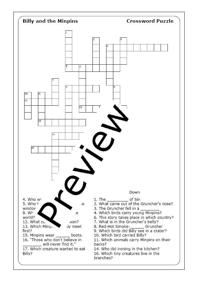 Roald Dahl "Billy and the Minpins" worksheets | Made By Teachers