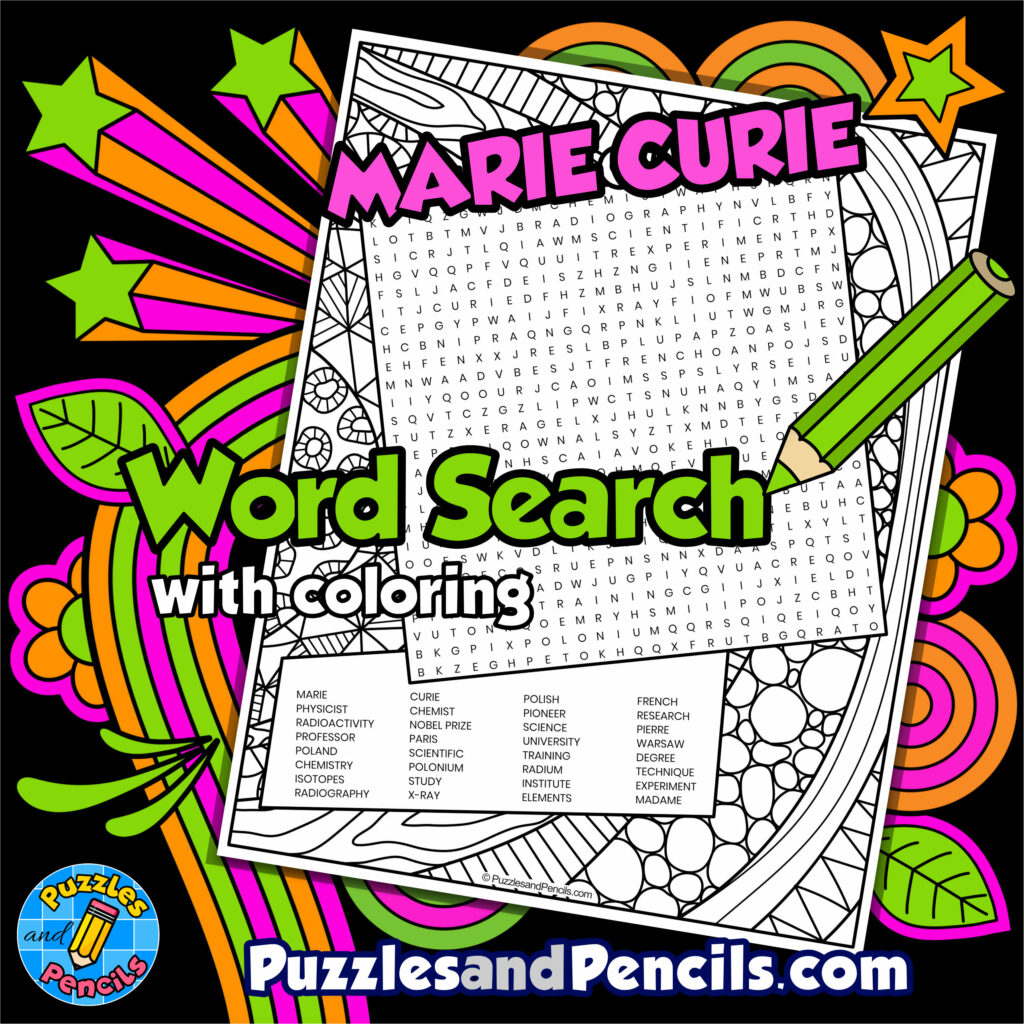 Winter Fun Word Search Puzzle Activity Page with Coloring | Wordsearch ...