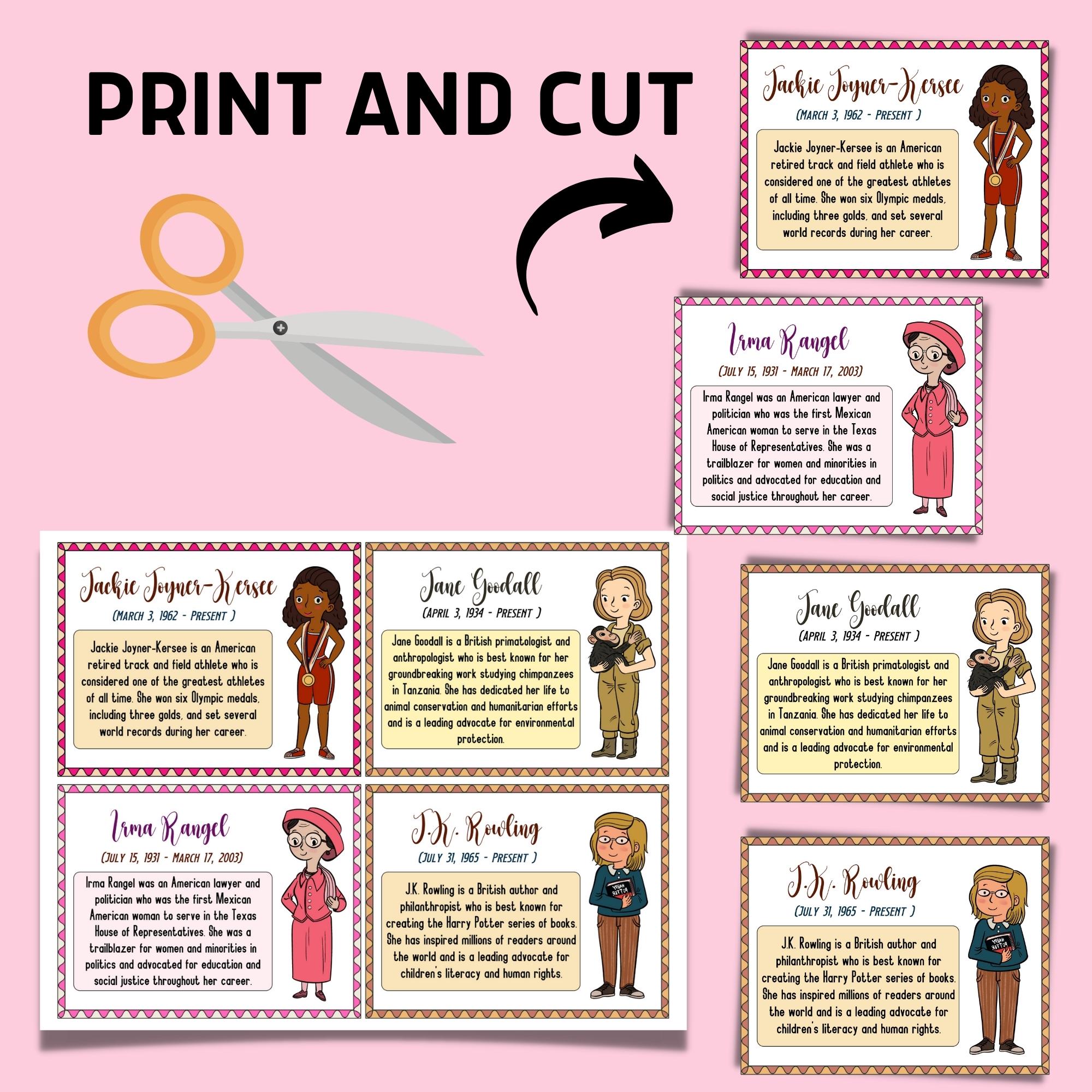 Women's History Month 30 Biography Flashcards | Made By Teachers