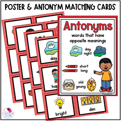 Antonyms Vocabulary Activities Worksheets and Games | Made By Teachers