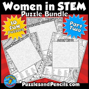 Women in STEM Word Search Puzzle BUNDLE (Part 2) | 10 Wordsearch ...