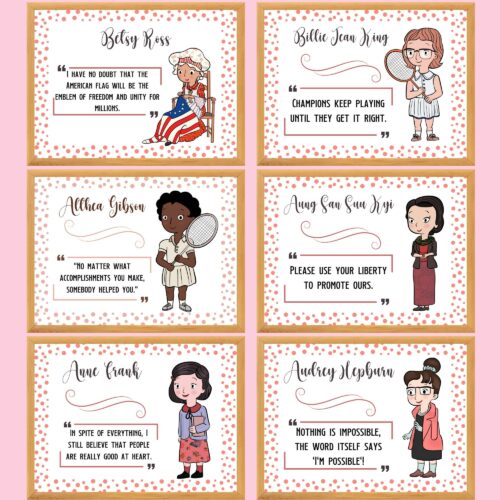 Women's History Month Inspirational Quote Posters | March Bulletin ...
