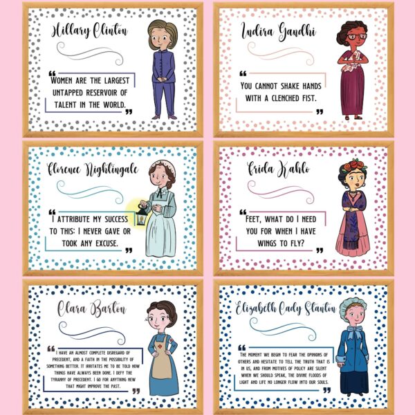 Women's History Month Inspirational Quote Posters | March Bulletin ...