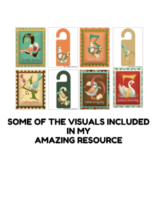 12 Days of Christmas Door Hangers and Coordinating Posters | Made By ...