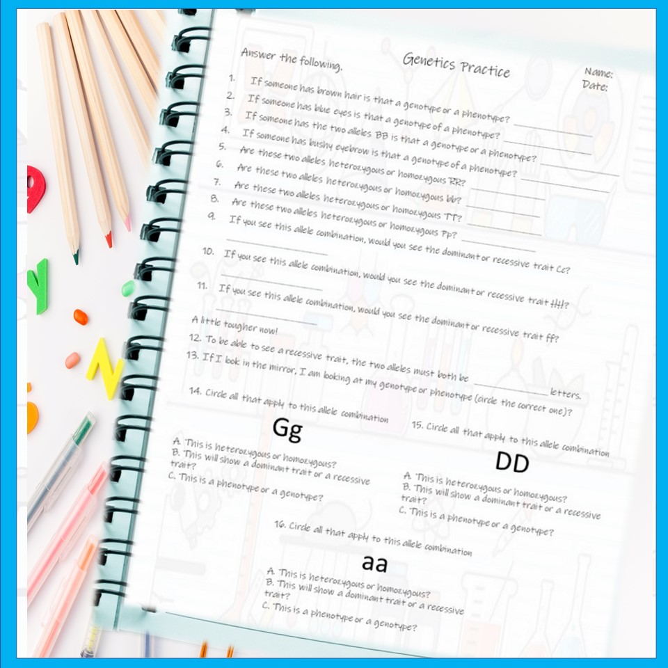 Easter Genetics Coloring Activity AND MORE! | Made By Teachers