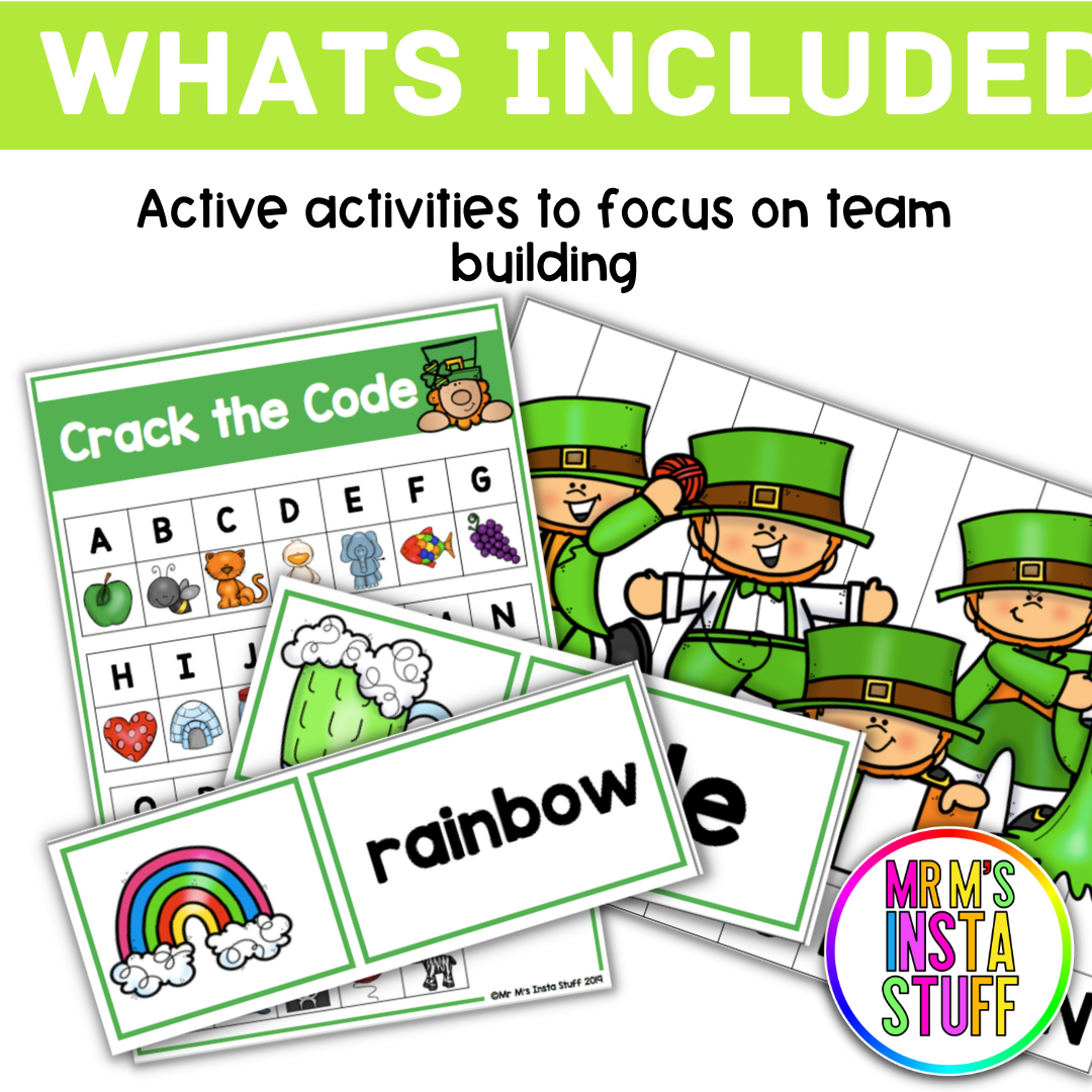 St Patrick's Day Activities Escape Room for Kindergarten to 2nd Grade ...