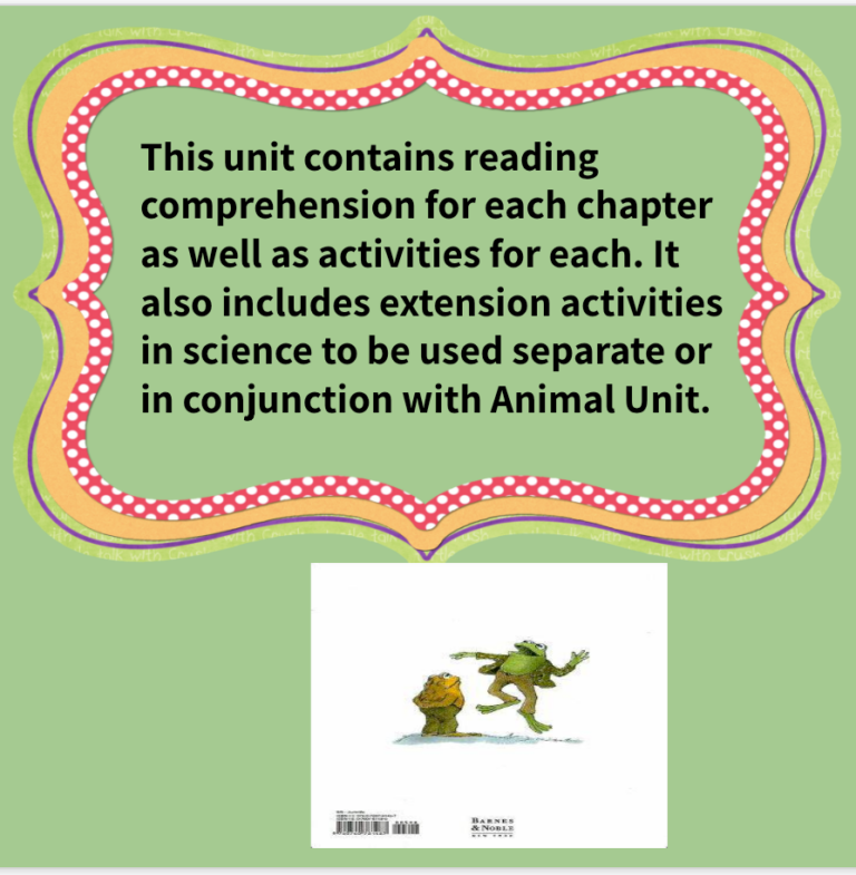 FROG AND TOAD ARE FRIENDS READING & EXTENSION ACTIVITIES | Made By Teachers