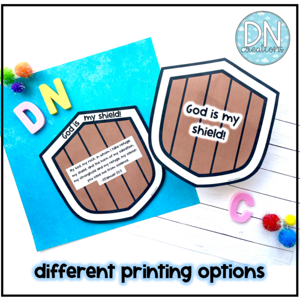 2 Samuel 22:3 Bible Craft l God is my Shield Craft l Bible Memory Verse ...