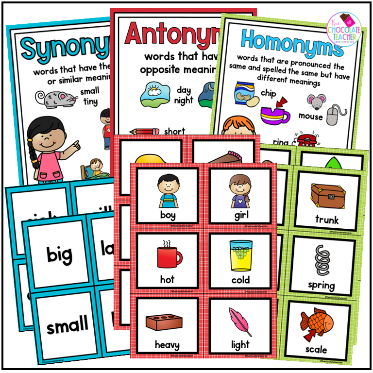 Synonyms, Antonyms, Homophones Vocabulary Activities - Bundle | Made By ...