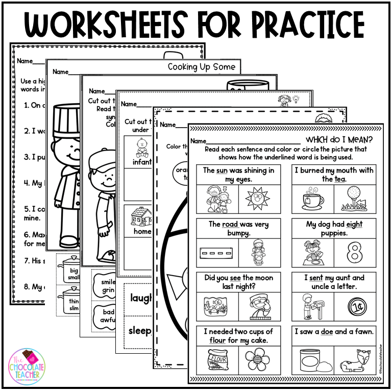 Synonyms, Antonyms, Homophones Vocabulary Activities - Bundle | Made By ...