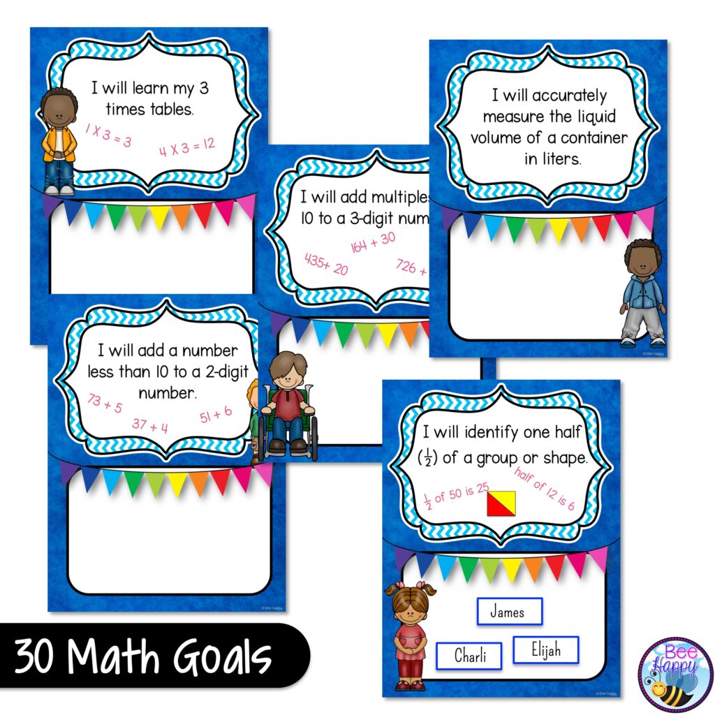 Goal Setting and Self Reflection Editable Posters Booklets Worksheets ...