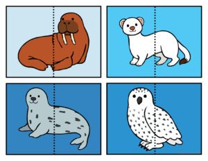 Arctic Animals Cutting Practice Scissor Skills Center | Made By Teachers