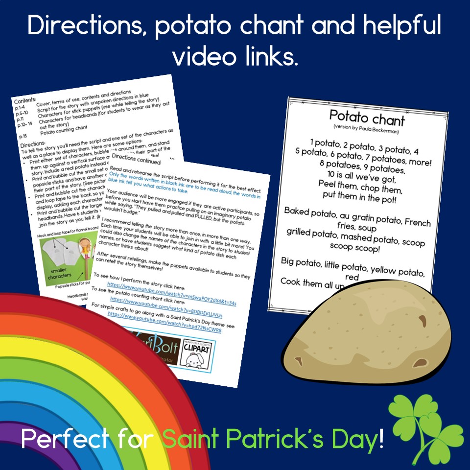 St Patricks Day story | The Farmer and the Giant Potato | Puppets and ...