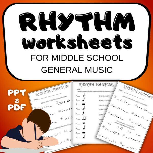 RHYTHM WORKSHEETS for Middle School General Music | Made By Teachers