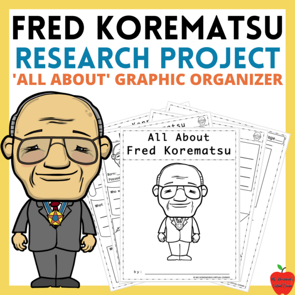 Fred Korematsu All-About Research Project Graphic Organizer | Biography ...