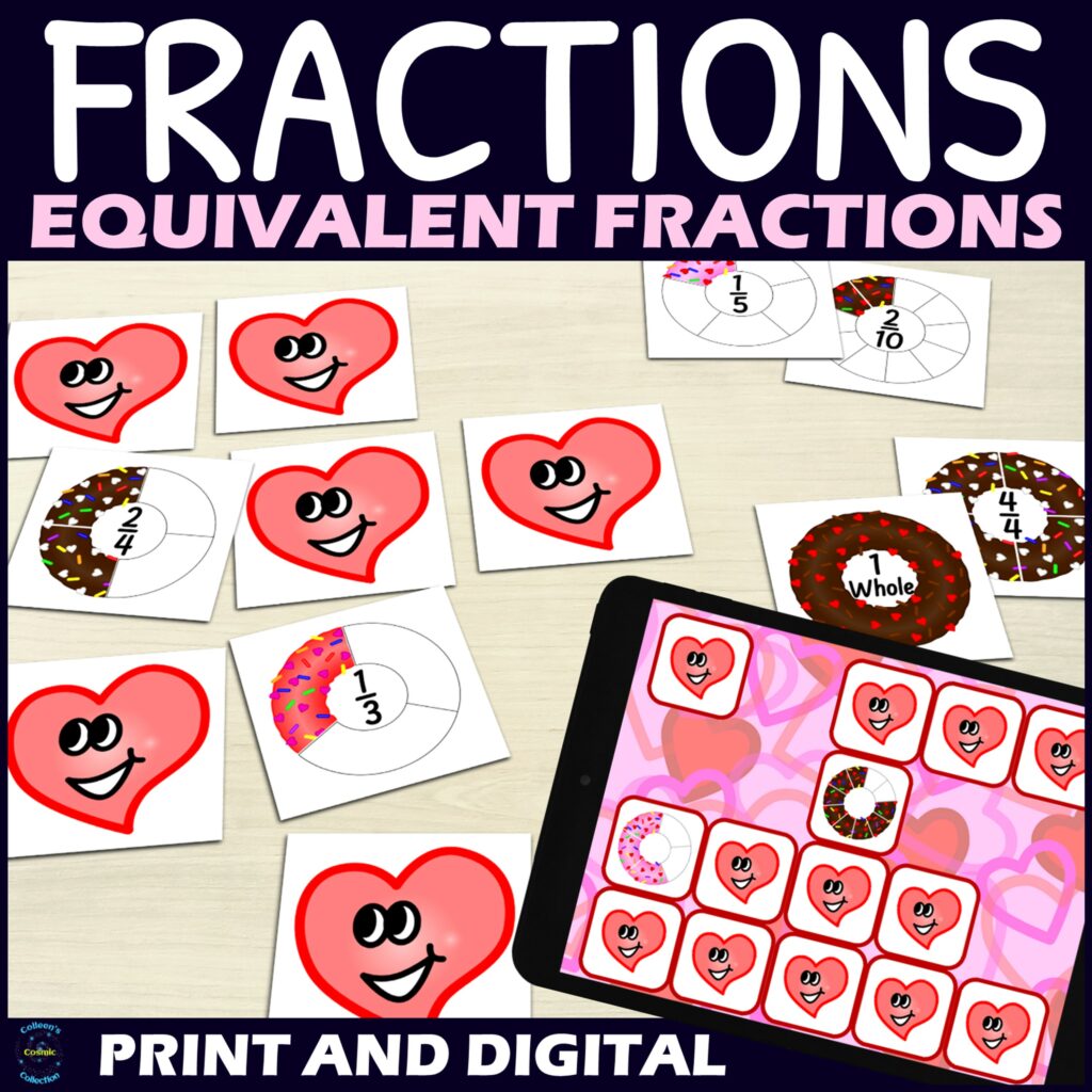 Valentines Day Equivalent Fractions Activity | Made By Teachers