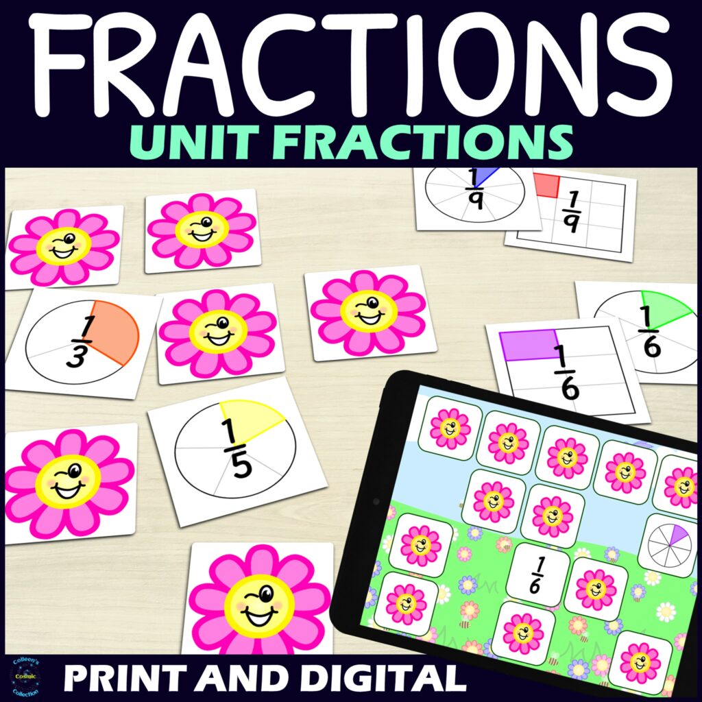 Spring Unit Fractions Activity - Matching Game | Made By Teachers