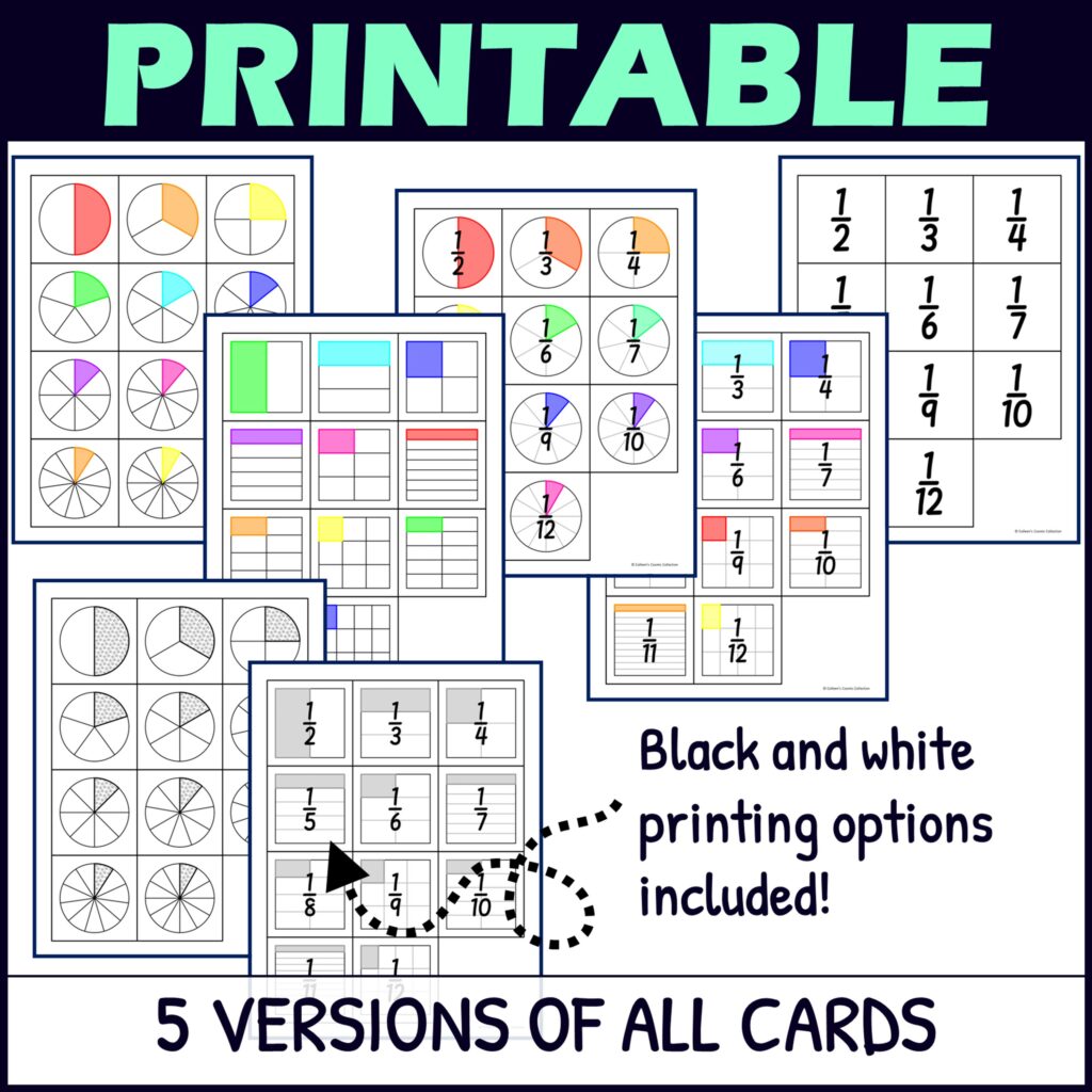 Spring Unit Fractions Activity - Matching Game | Made By Teachers