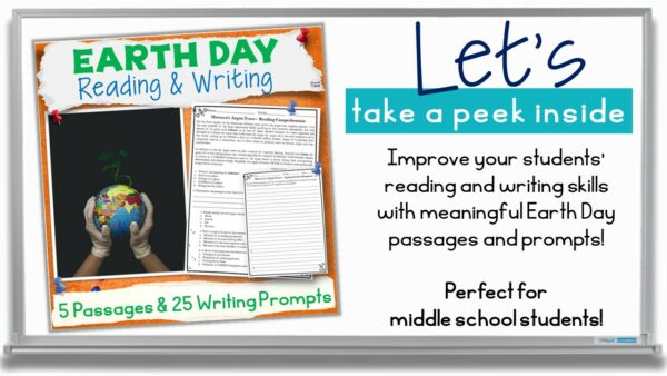 Earth Day Reading Comprehension Inference, Text Evidence, Writing ...