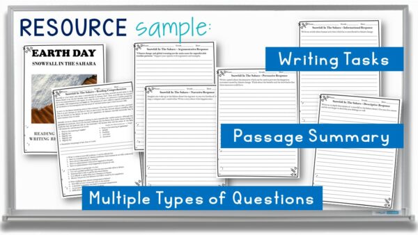 Earth Day Reading Comprehension Inference, Text Evidence, Writing ...