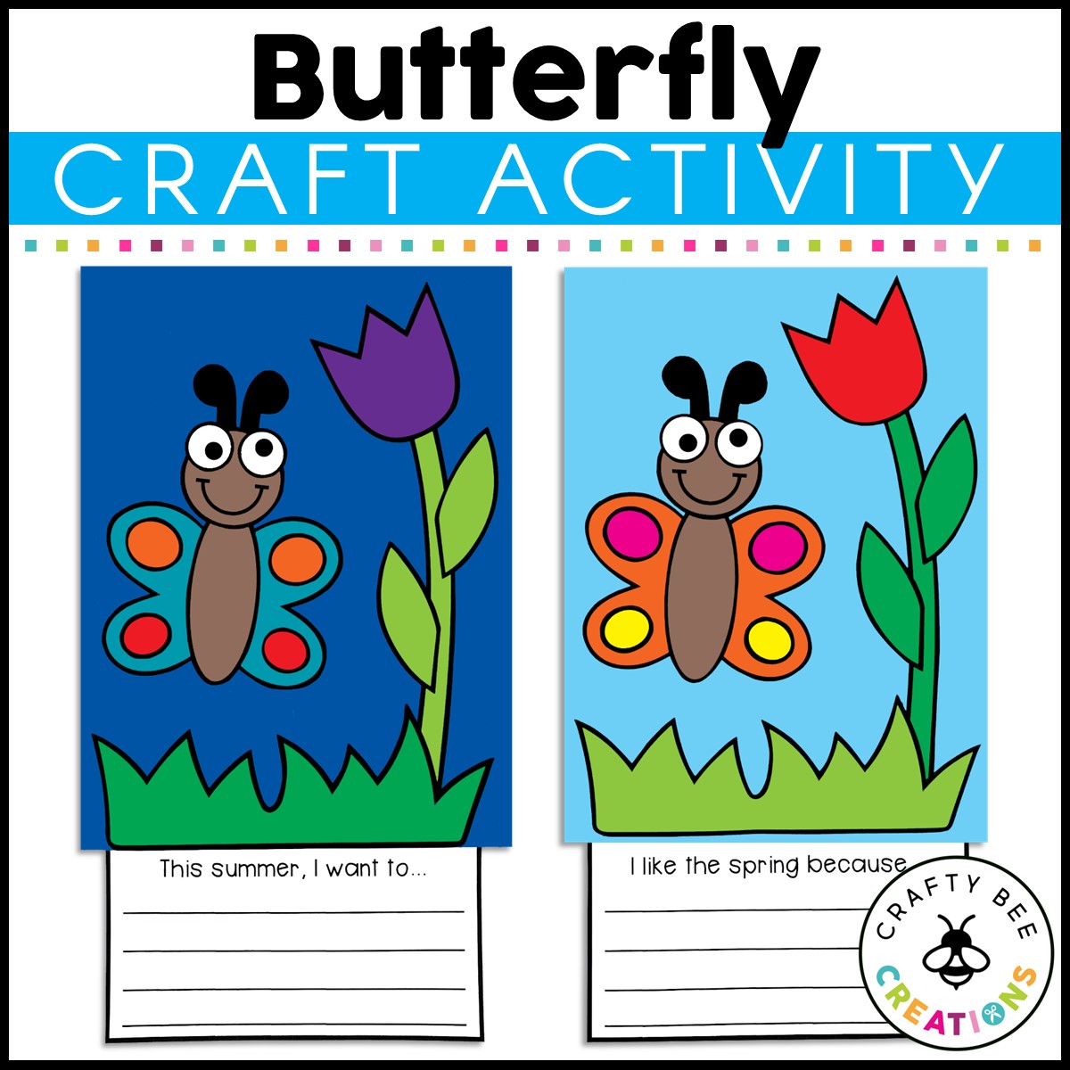 Butterfly Craft | Summer Craft | Summer Activities | Spring Activities ...