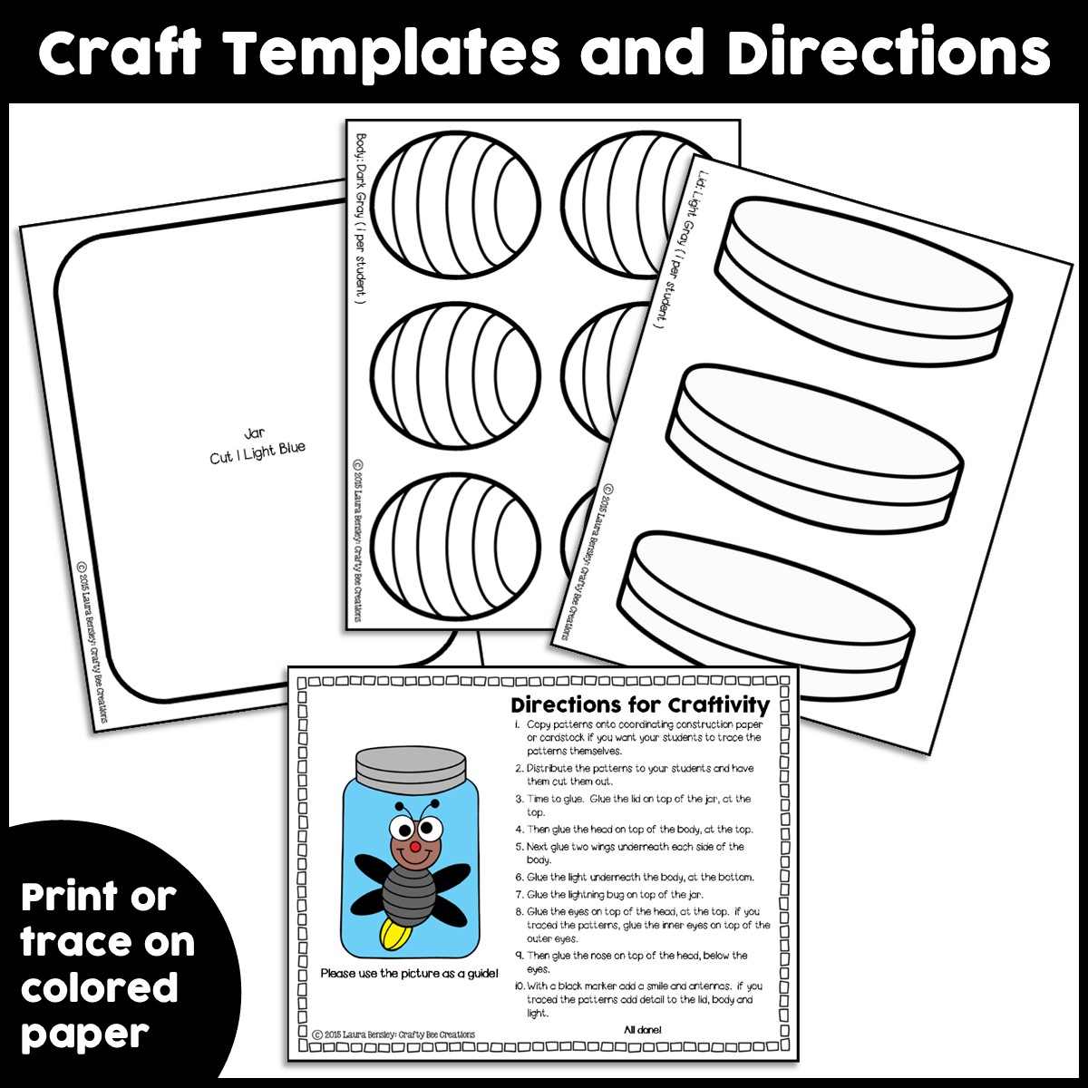 Firefly Jar Craft | Lightning Bug Craft | Insect Activities | Spring ...