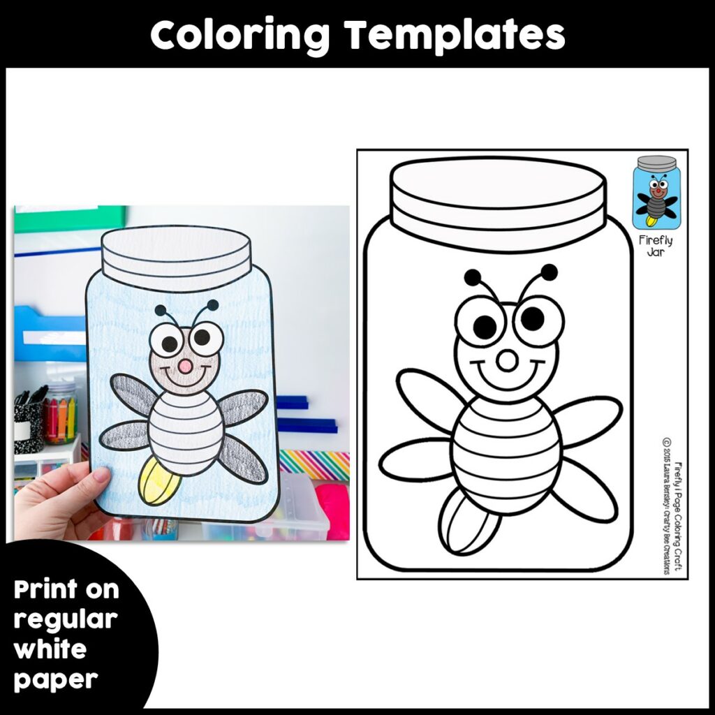 Firefly Jar Craft | Lightning Bug Craft | Insect Activities | Spring ...